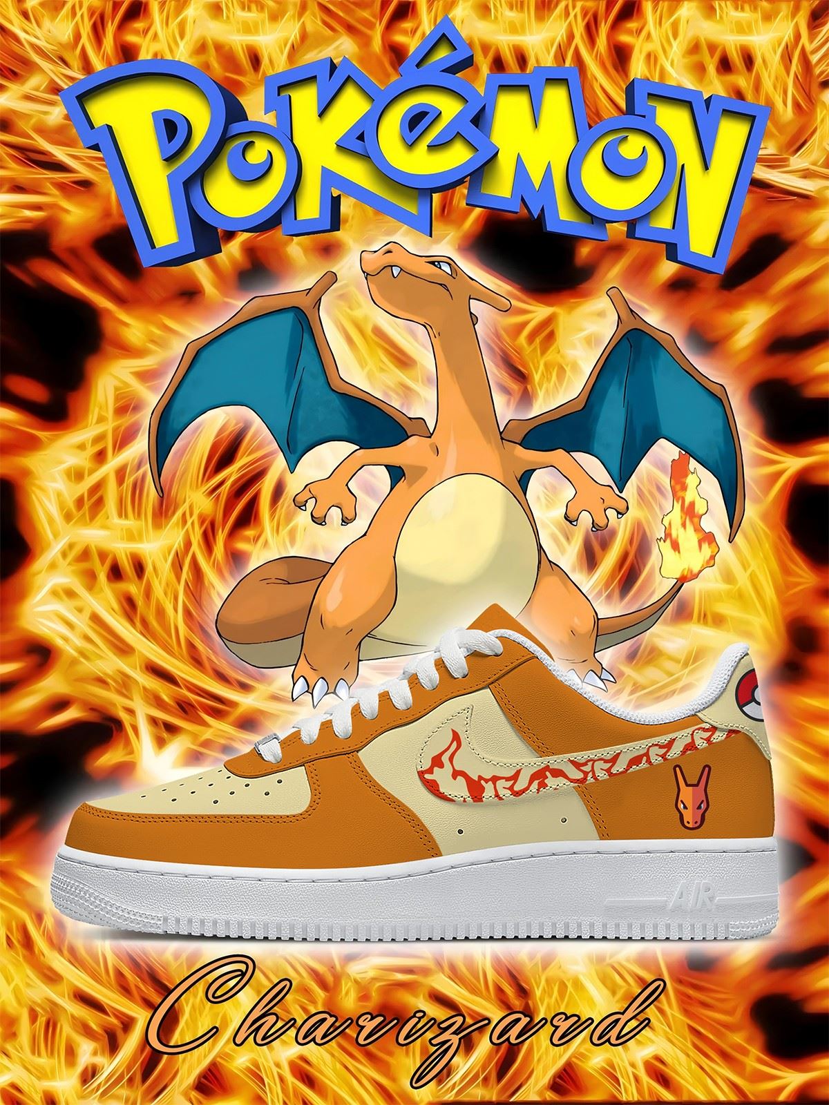 No.0006 Charizard Style 1 Custom Sneakers – MoeKyo | Anime Merch Store