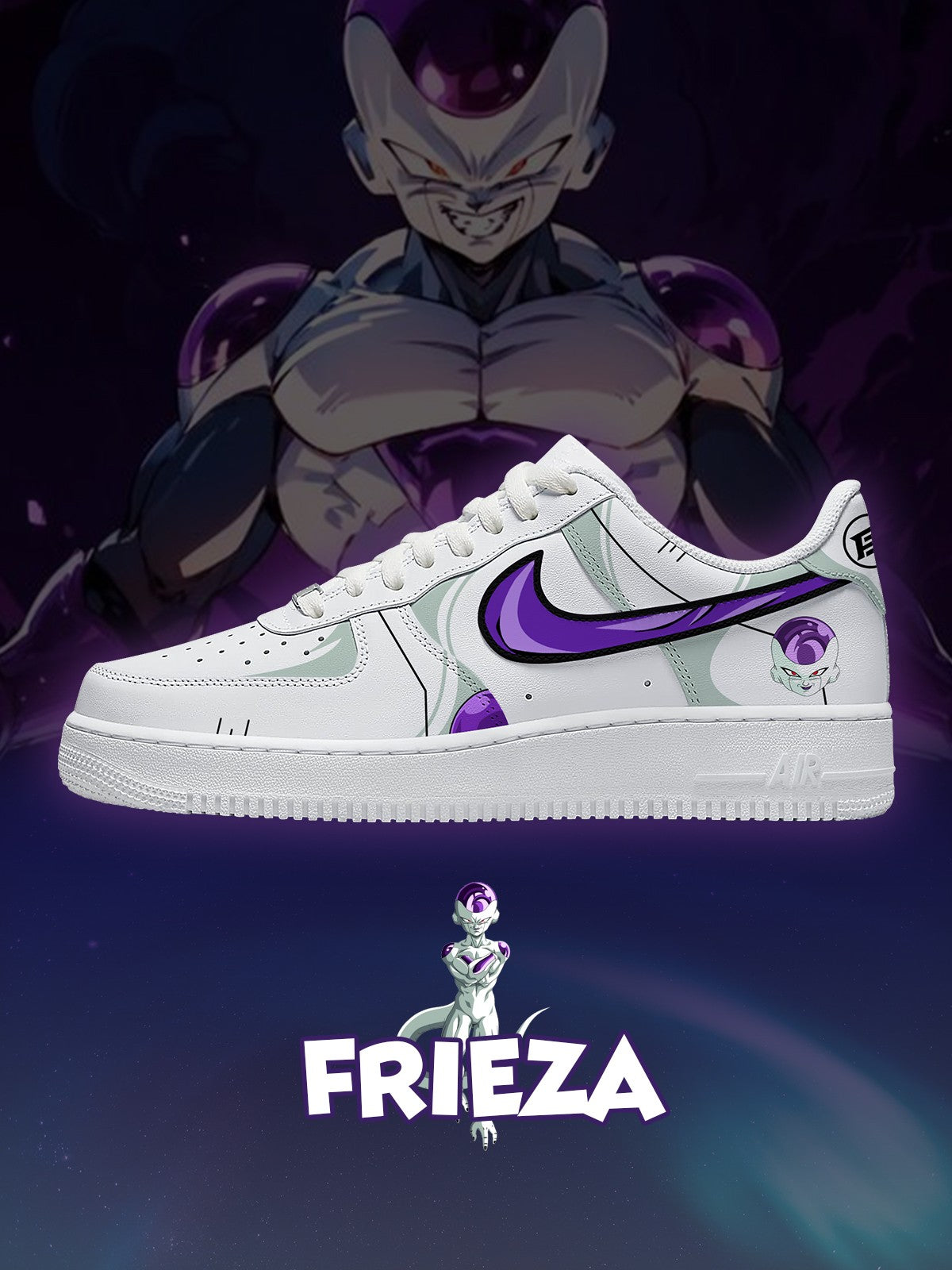 Frieza V.3 Custom Sneakers – MoeKyo | Anime Merch Store