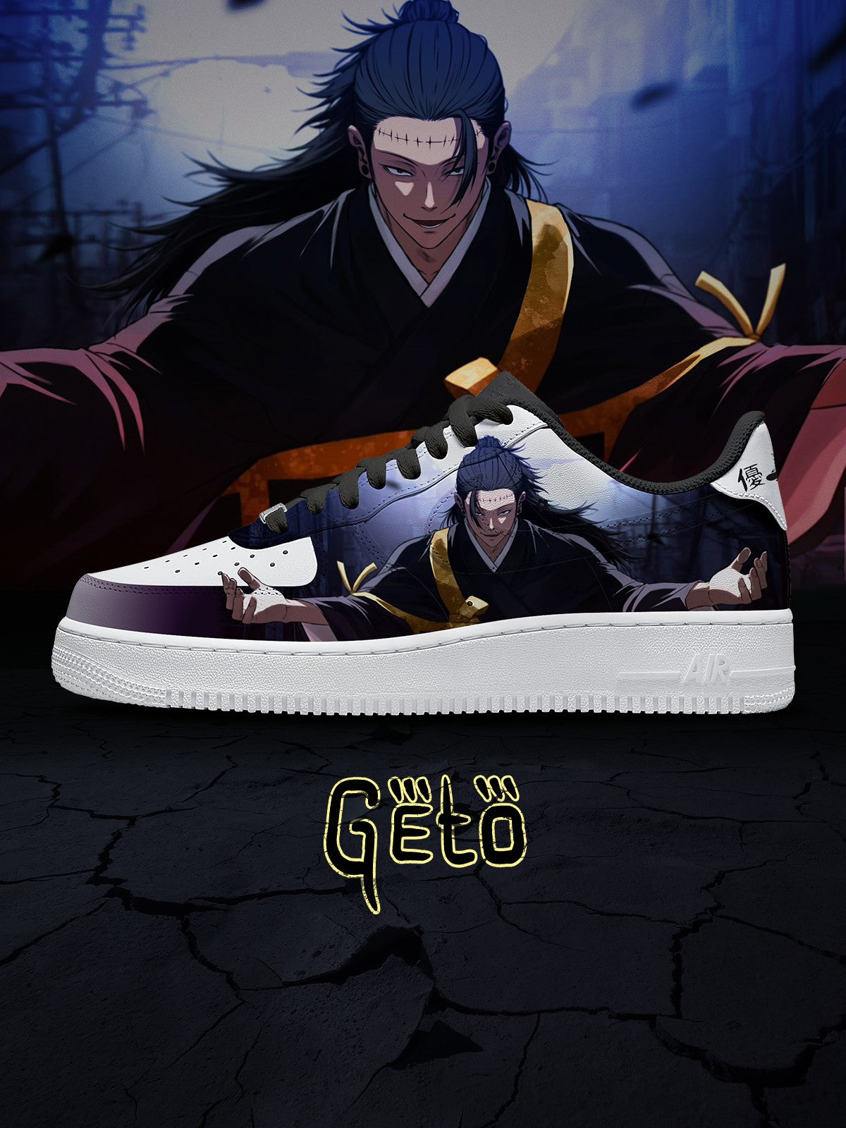 Suguru Geto V.3 Custom Sneakers – MoeKyo | Anime Merch Store